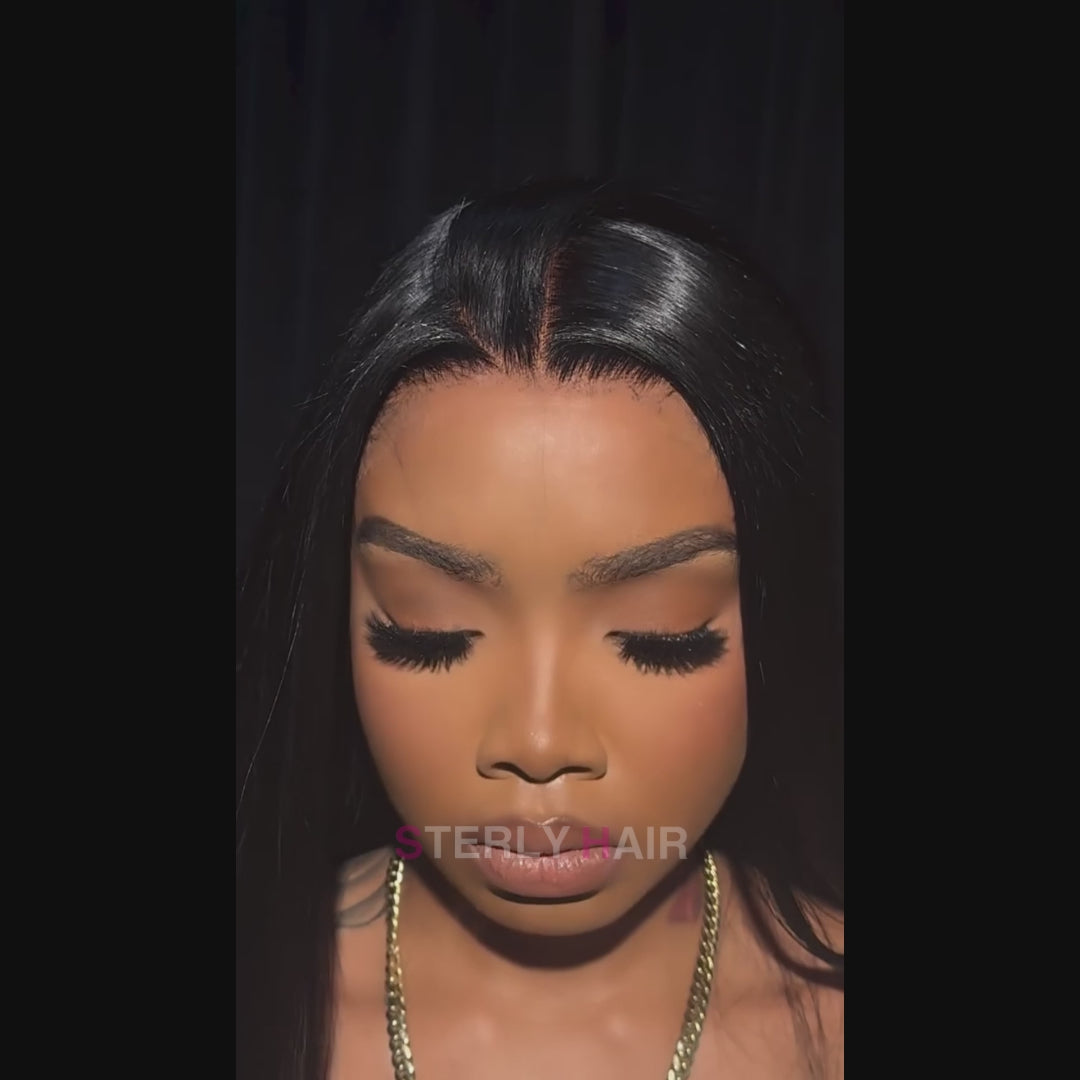 Affordable #1 Jet Black Body Wave Wig 13x6 Lace Front Human Hair Wigs ...